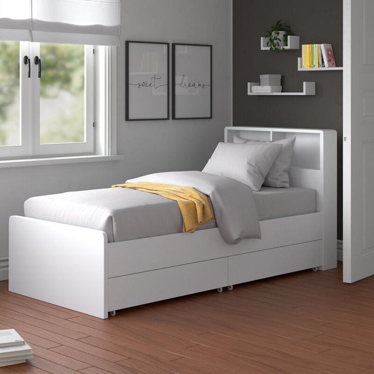 Al Noor Grey Storage Bed Dubai | Space-Saving Bed UAE